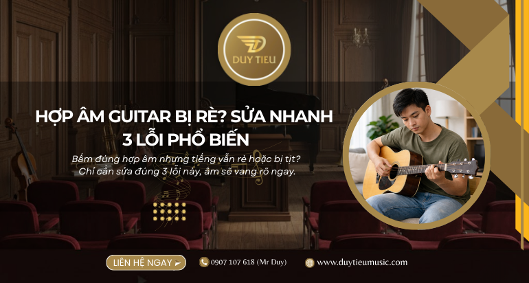 Bấm Hợp Âm Guitar Bị Rè, Bị Tịt? 3 Lỗi Phổ Biến Và Cách Sửa Nhanh